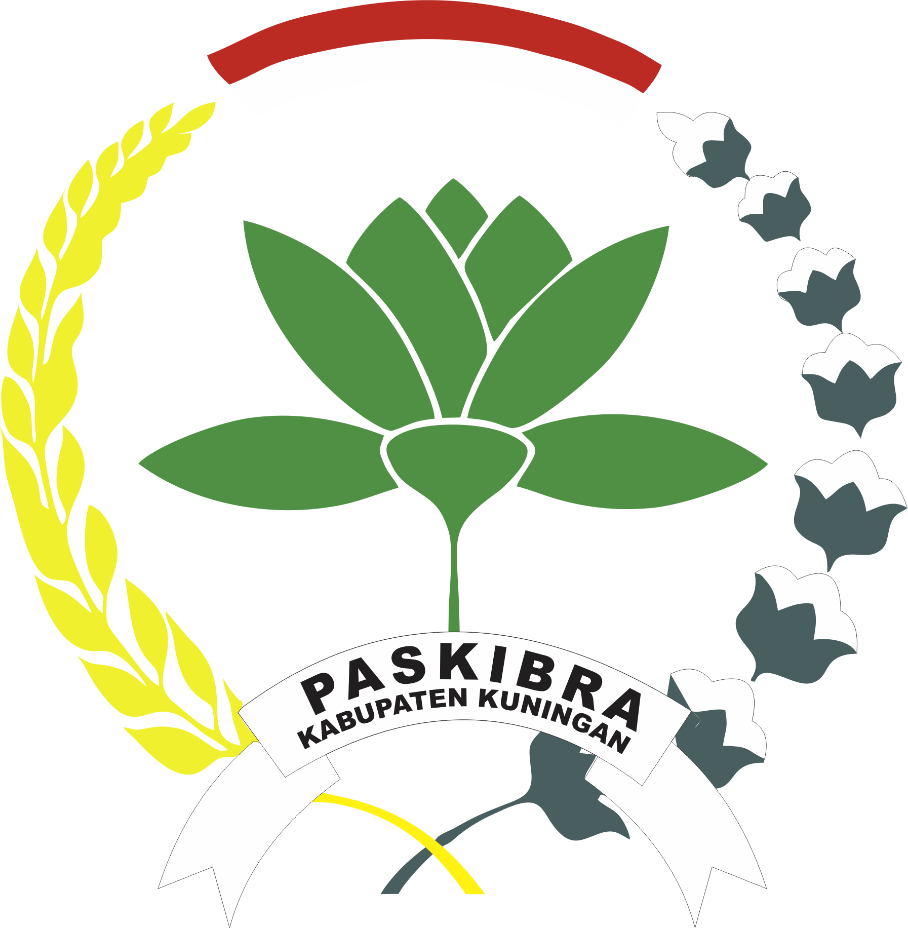Logotipo De Paskibra Cdr 574 Bendera Merah Putih Indonesia Stock